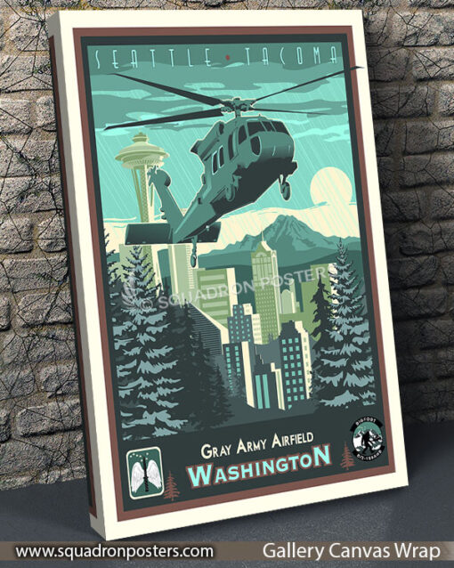 JB Lewis-McChord Gray Army Airfield B2-158AHB - Squadron Posters