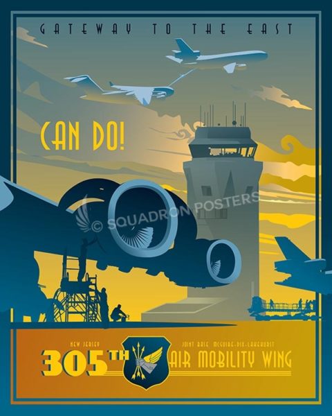 JB McGuire, 305th Air Mobility Wing - Squadron Posters