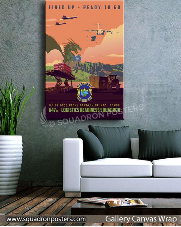 JB Pearl Harbor Hickam Hawaii 647th LRS Art - Squadron Posters