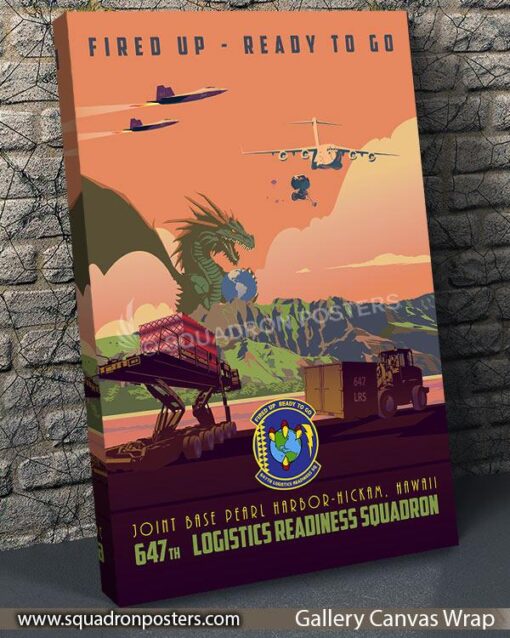 JB Pearl Harbor Hickam Hawaii 647th LRS Art - Squadron Posters