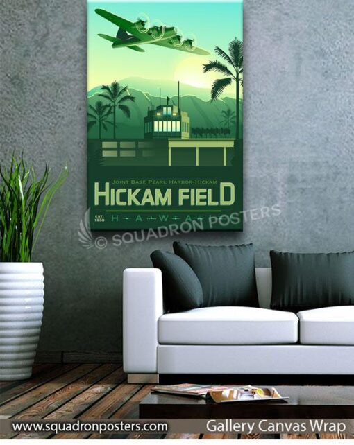 JB Pearl Harbor-Hickam Hickam Field Art - Squadron Posters