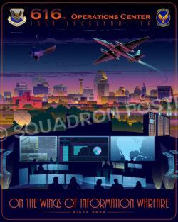 JB San Antonio Lackland 616th Operations Center - Squadron Posters