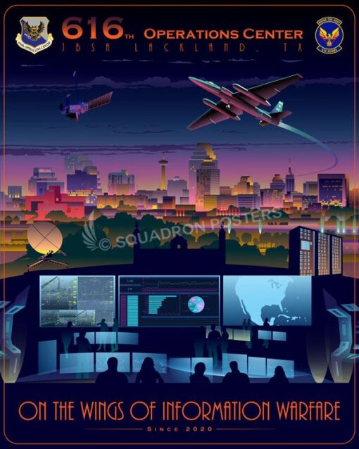 JB San Antonio Lackland 616th Operations Center - Squadron Posters