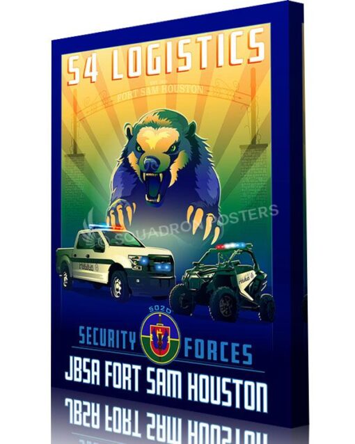 JBSA Fort Sam Houston 502d SFS S4 LOGISTICS Art - Squadron Posters