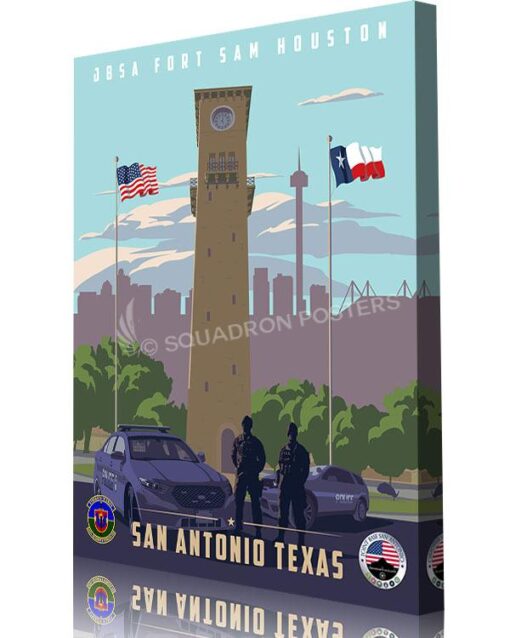 502d SFS Clock Tower Art - Squadron Posters