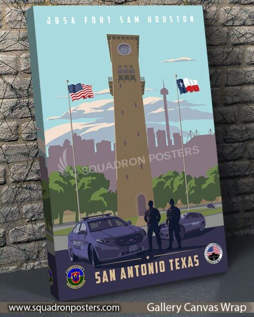 502d SFS Clock Tower Art - Squadron Posters