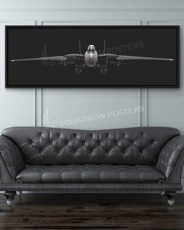 F-14 Tomcat Jet Black Lithograph - Squadron Posters