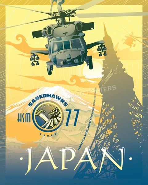 HSM-77 "Saberhawks" NAF Atsugi - Squadron Posters