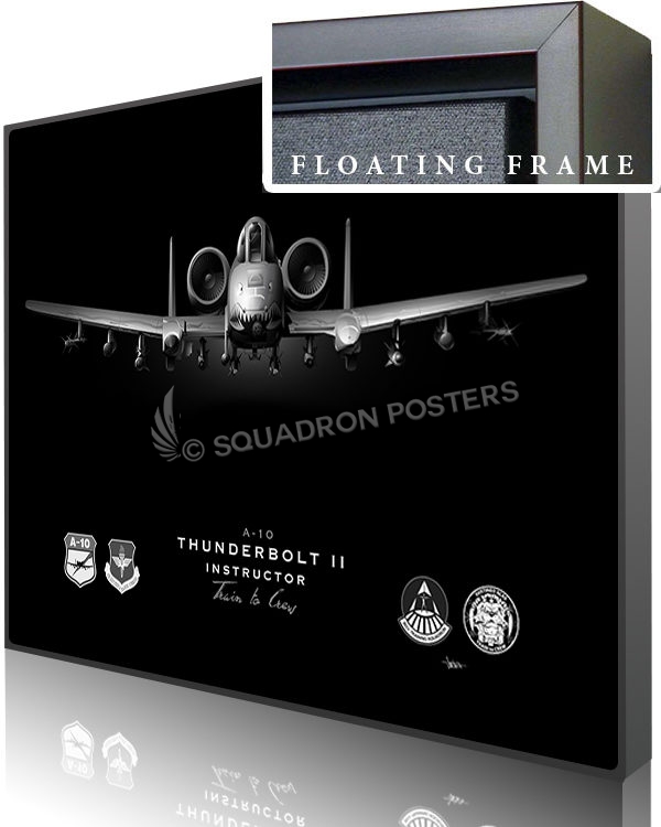 A-10 362nd Training Squadron Jet Black Lithograph - Squadron Posters