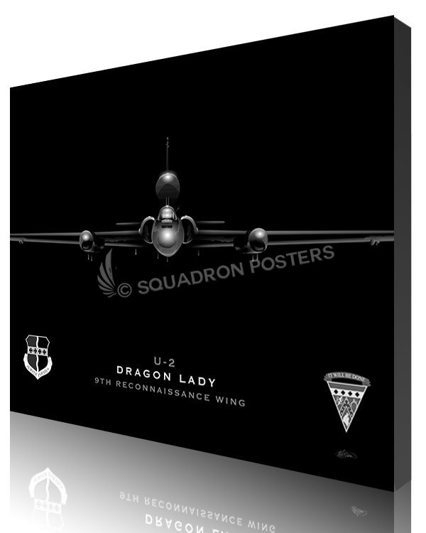 9th Recon Wing U-2 Jet Black Lithograph [No Text Version] - Squadron ...