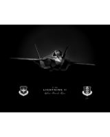 Eglin AFB 33d MXG Jet Black Lithograph - Squadron Posters