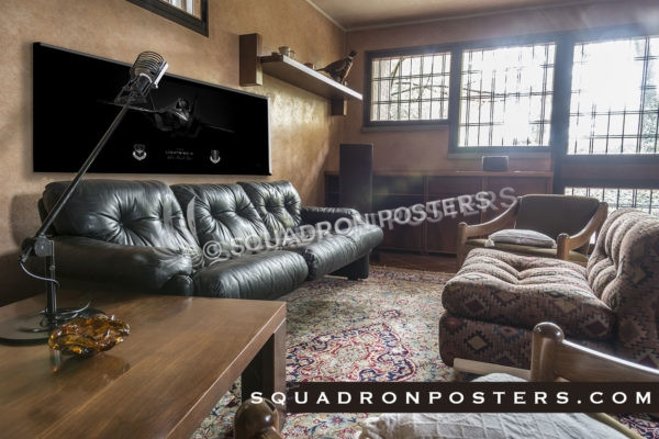 Eglin AFB 33d MXG Jet Black Super Wide Canvas - Squadron Posters