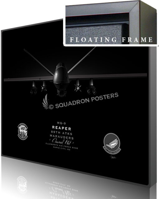 Ellsworth AFB 89th ATKS Jet Black Lithograph - Squadron Posters