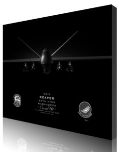 Ellsworth AFB 89th ATKS Jet Black Lithograph - Squadron Posters