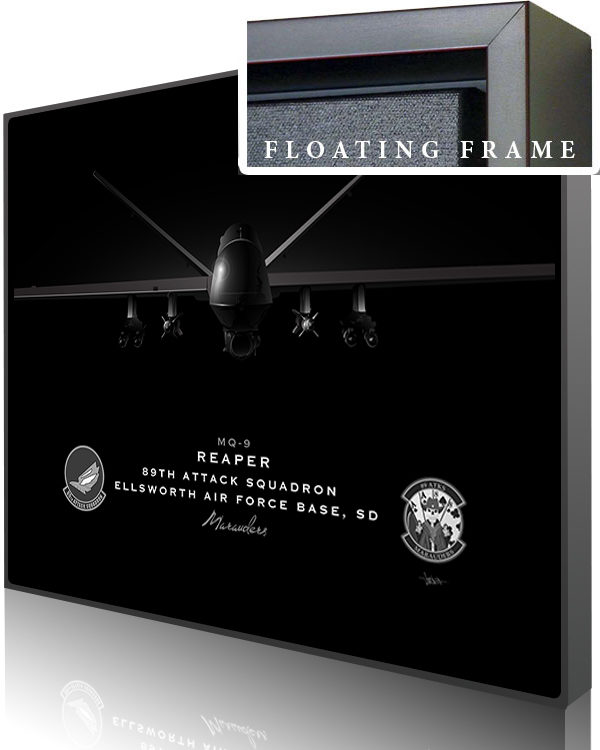Ellsworth AFB 89th ATKS Jet Black Lithograph - Squadron Posters