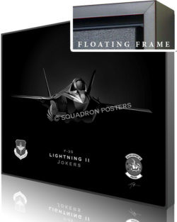 F-35 33d OSS Jet Black Lithograph - Squadron Posters
