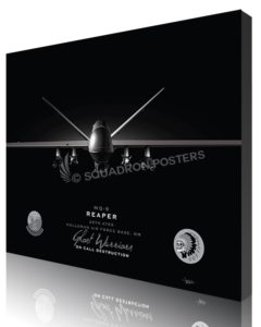 MQ-9 29th ATKS Jet Black Lithograph - Squadron Posters