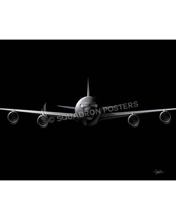 KC-135 Jet Black Lithograph No Boom Version - Squadron Posters