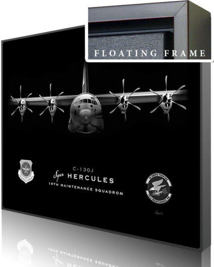 Little Rock AFB 19th MXS Jet Black Lithograph - Squadron Posters