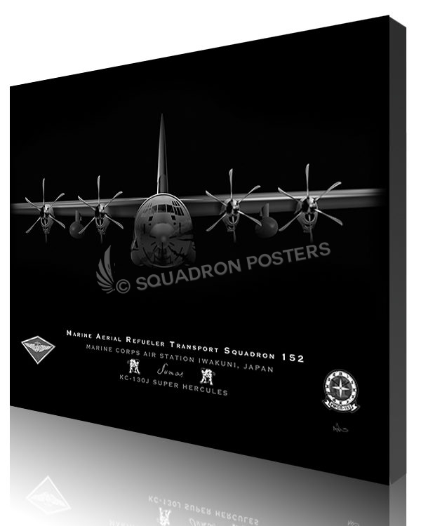 MCAS Iwakuni VMGR-152 KC-130J Jet Black Lithograph - Squadron Posters