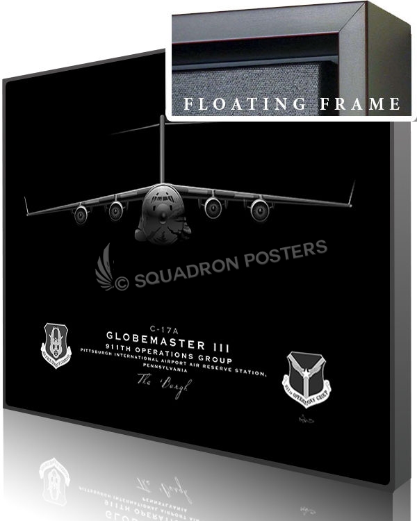 911th Operations Group Jet Black Lithograph - Squadron Posters