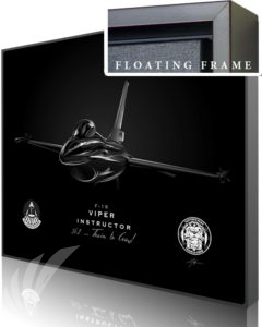 F-16 362 TRS Jet Black Lithograph - Squadron Posters