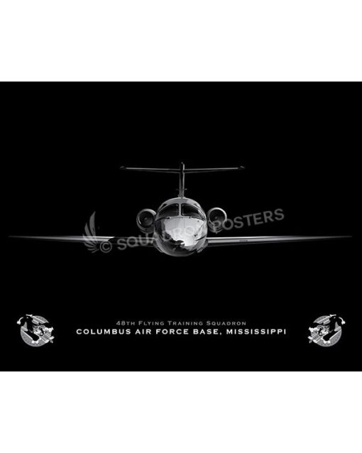 Jet Black T-1 48th FTS Lithograph - Squadron Posters