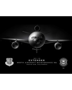 Travis AFB 660th AMXS Jet Black Lithograph - Squadron Posters