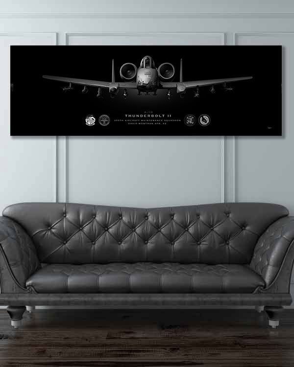 355th AMXS A-10 Warthog Super Wide Canvas - Squadron Posters