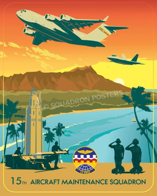 Joint Base Pearl Harbor-Hickam Hawaii C-17 F-22 15th AMXS - Squadron ...