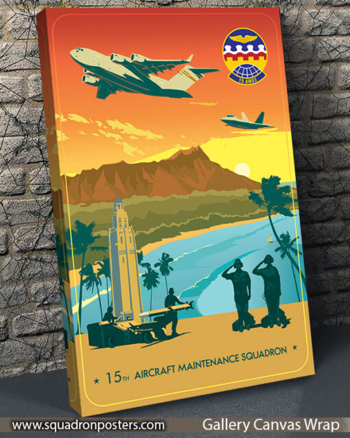 Joint Base Pearl Harbor-Hickam Hawaii 15th AMXS - Squadron Posters