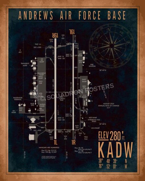 KADW Andrews AFB Airfield - Squadron Posters
