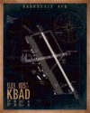 Barksdale AFB KBAD Airfield Map Art - Squadron Posters