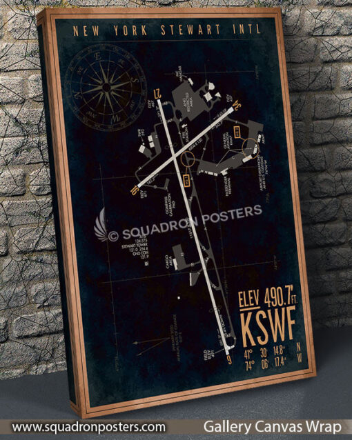 KSWF New York Stewart INTL Airfield Art - Squadron Posters
