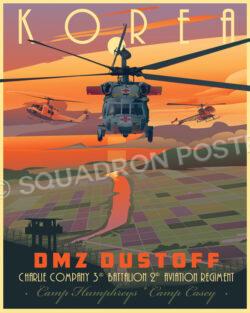 Korea C CO 3-2 GSAB DMZ Dustoff - Squadron Posters
