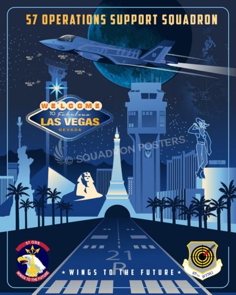 Las Vegas 57th Operations Support Squadron - Squadron Posters