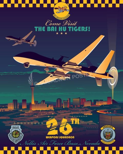 Nellis AFB 26th WPS MQ-9 Reaper - Squadron Posters
