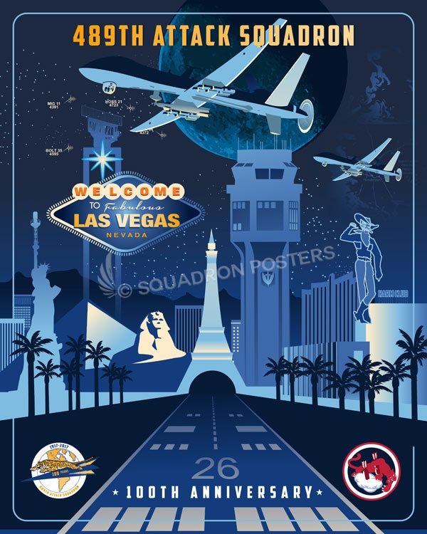 489th Attack Squadron 100th Anniversary Art - Squadron Posters