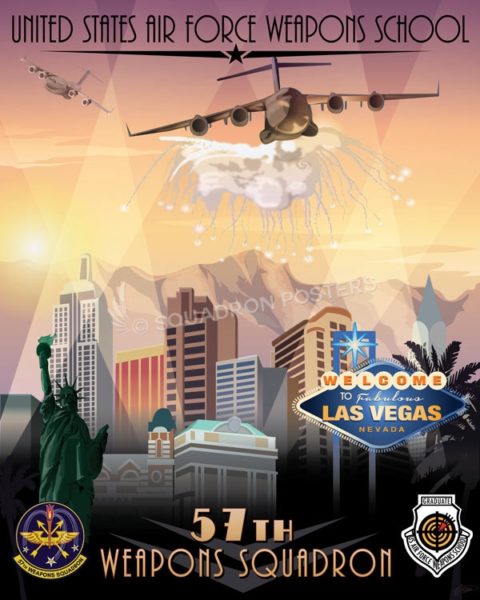 Nellis AFB 57th Weapons Squadron C-17 - Squadron Posters