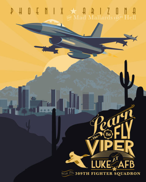 Luke AFB F-16 309th FS Mallards - Squadron Posters
