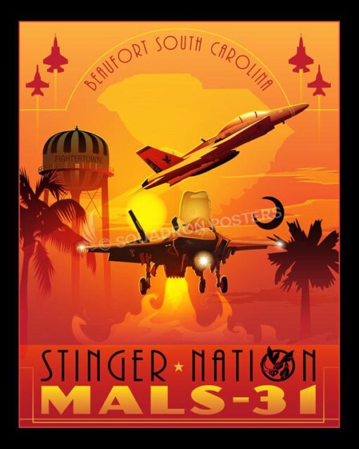 MCAS Beaufort MALS-31 - Squadron Posters