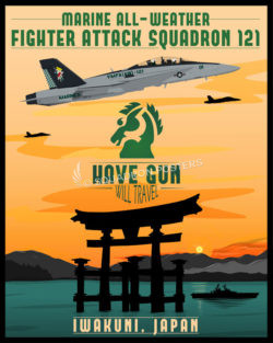 MCAS Iwakuni VMFA-121 F-18D - Squadron Posters