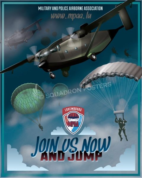 Military and Police Airborne Association - MPAA - Squadron Posters