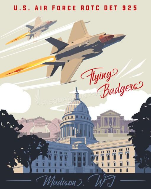Madison Wisconsin US AFROTC DET 925 Art - Squadron Posters