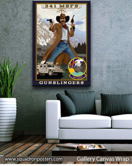Malmstrom AFB 341st MSFS Gunslingers - Squadron Posters