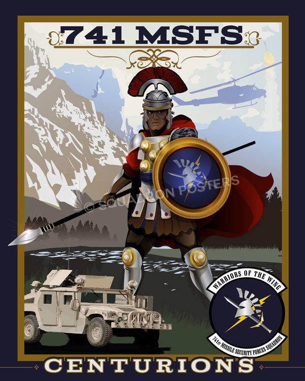 Malmstrom AFB 741st MSFS Centurions - Squadron Posters