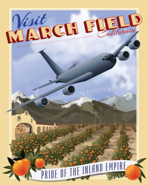March Field KC-135 Stratotanker - Squadron Posters