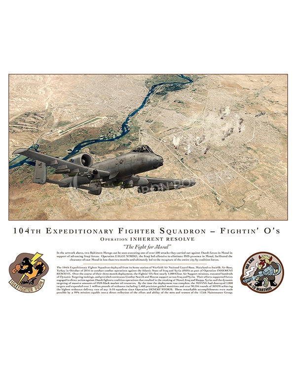 Maryland NG 104th FS Heritage Print - Squadron Posters