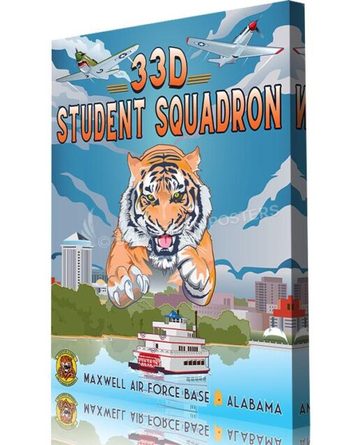 Maxwell AFB Alabama 33d Student Squadron Tigers - Squadron Posters