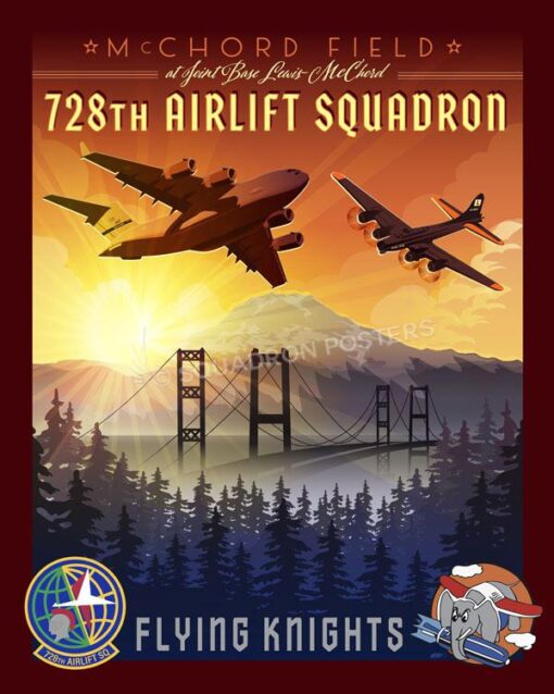 McChord Field 728th AS - Squadron Posters